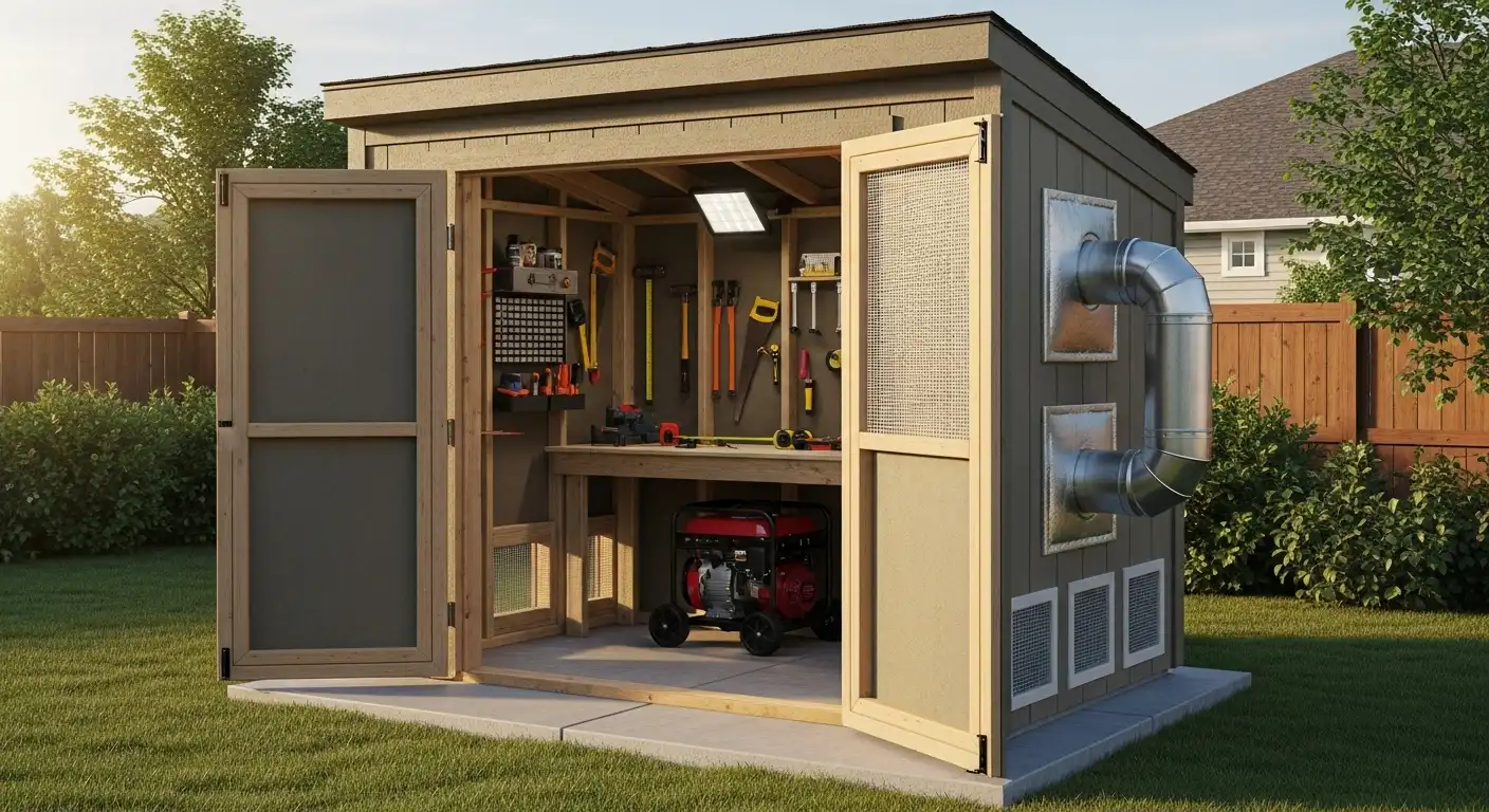 13 DIY Generator Shed Ideas That Are Easy to Build - GeneratorInspect